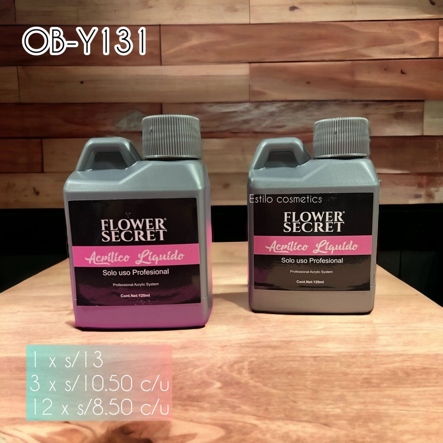 Monomero 120 ml OB-Y131 – Flower Secret – Estilo Cosmetics